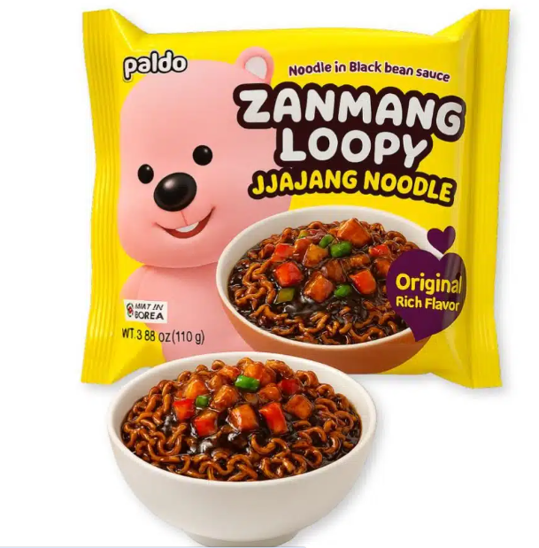 Paldo Zanmang Loopy JJajang Original Noodles In Black Suace 110g ...